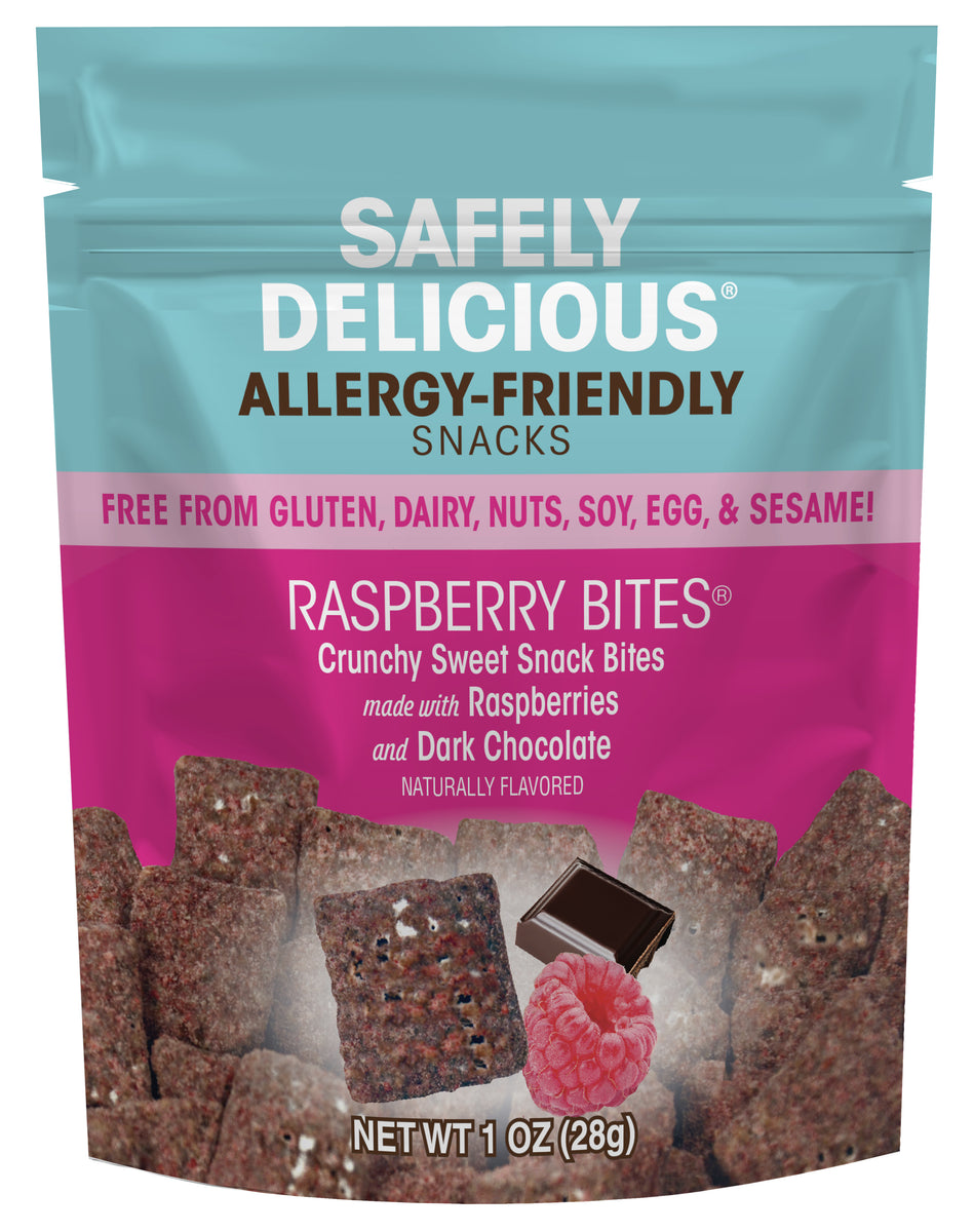 Allergy-Friendly Snacks - Safely Delicious® Raspberry Bites® 5 Pack